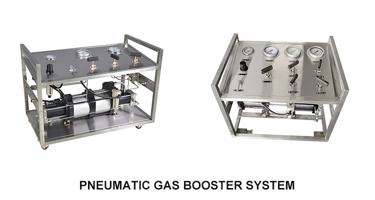 High Pressure Pneumatic Gas Booster System for Oxygen / Nitrogen ...
