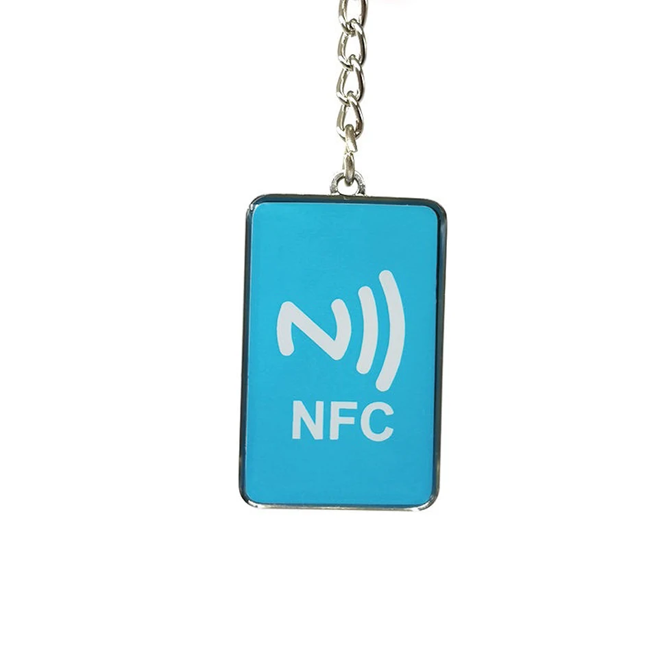 Customized Waterproof Barcode Printed Rfid Epoxy Nfc Tag Rfid Keychain ...