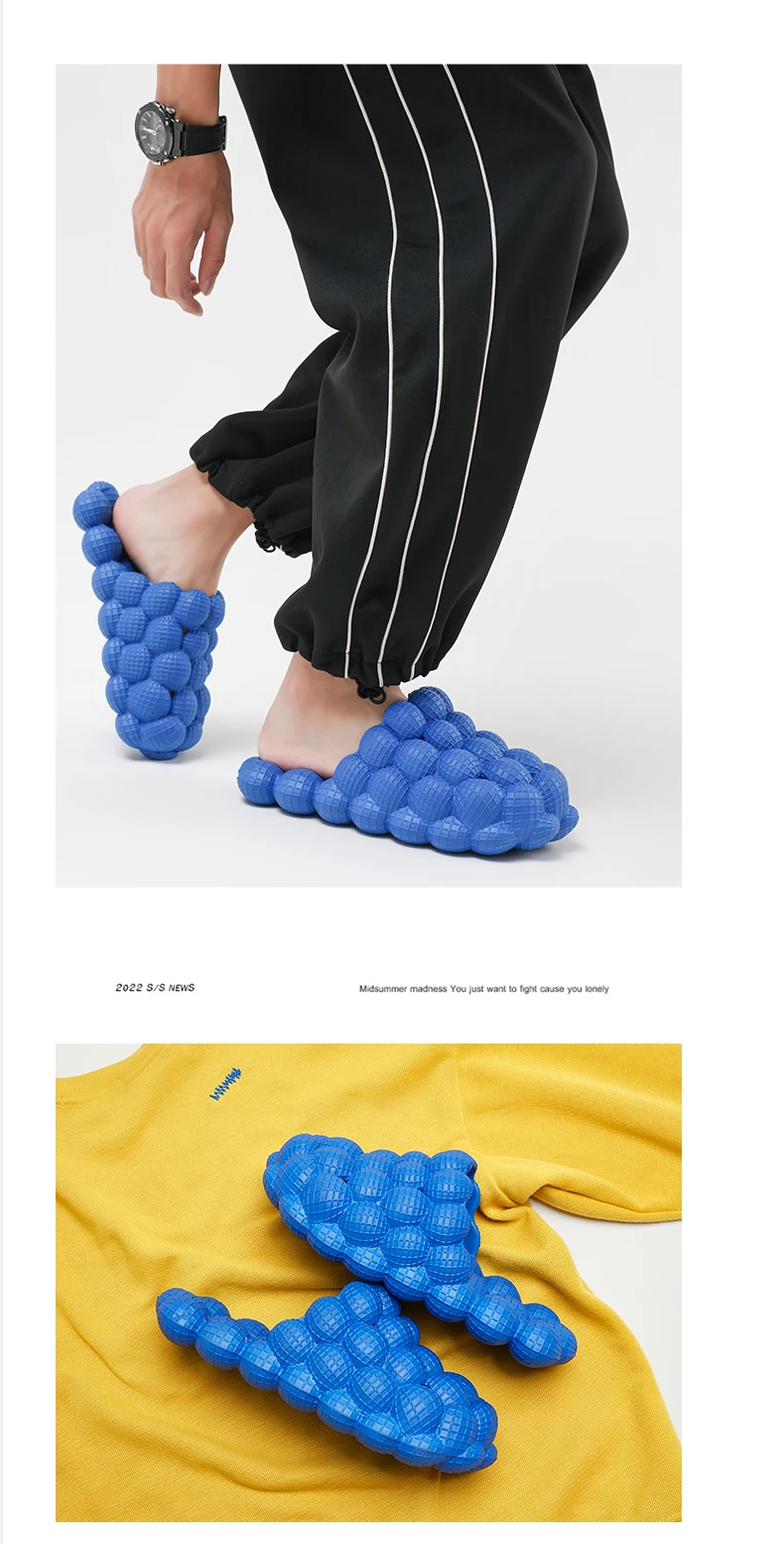 2024 Air Pink Bubble Slides High Quality Bubble Slipper Ladies Outdoor ...