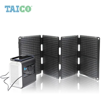 Taico High Efficiency Foldable Solar Panels 60w 80w 100w 120w 18v Black ...