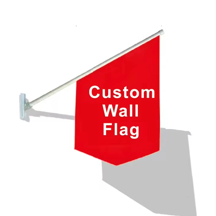 Outdoor Hanging Advertising Custom Wall Mounted Flag Aluminum Pole ...