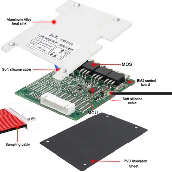 Bestway Li Ion Battery Bms 24v 7s 20a 3.7v 7 Cells Nmc Ion Lithium ...