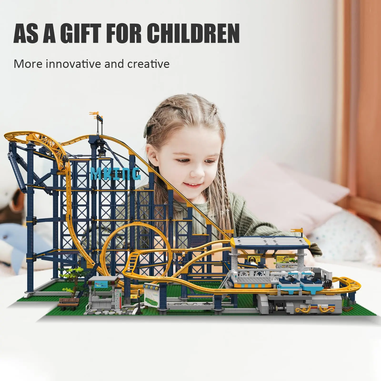 Mould King 11012 Roller Coaster Building Blocks Kits Amusement Park ...