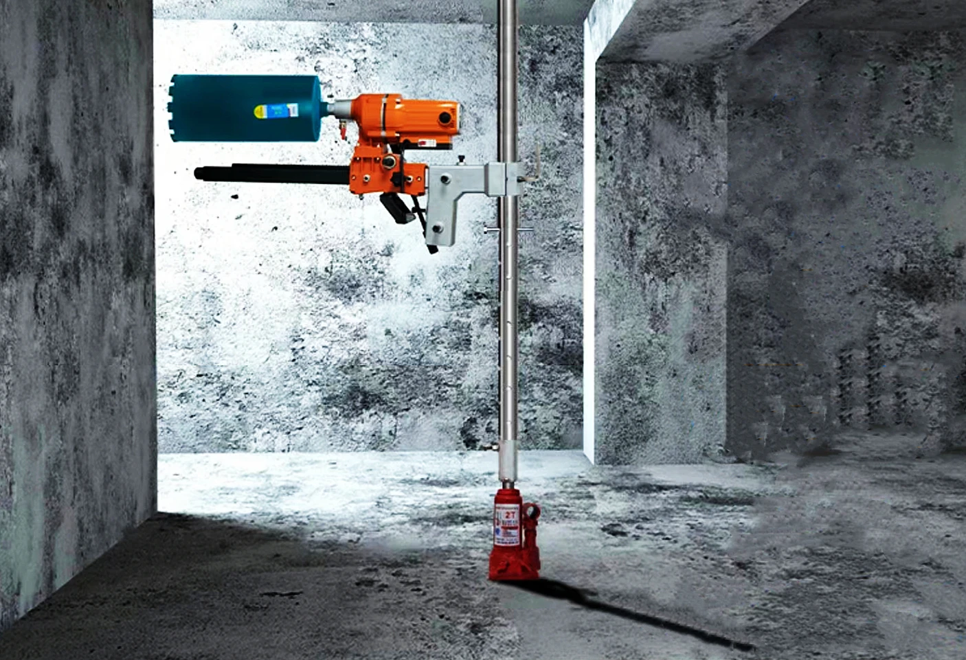 All-direction Vertical Concrete Core Cutting Rig Hydraulic Lift Arm ...