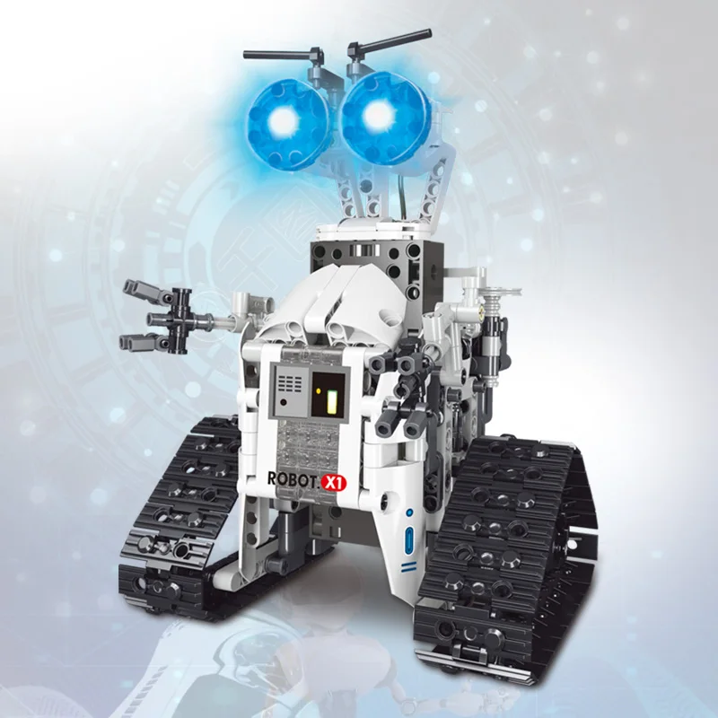 Building Block Rc Robot Toys Kits Remote Control Robot Snap Together ...
