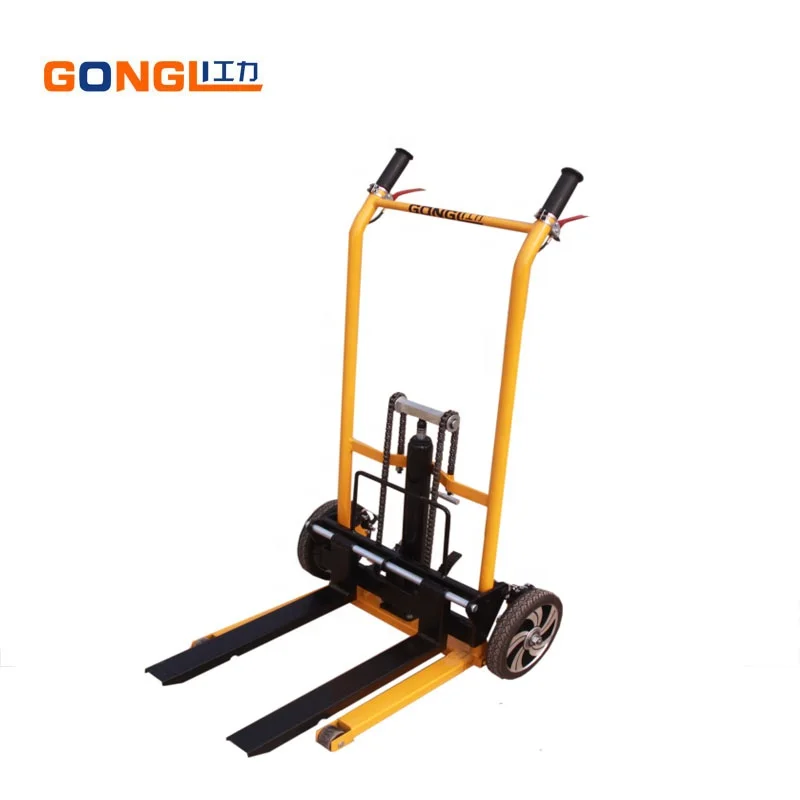 Hand Brake Mini Hydraulic Lifter Manual Stacker for Sale