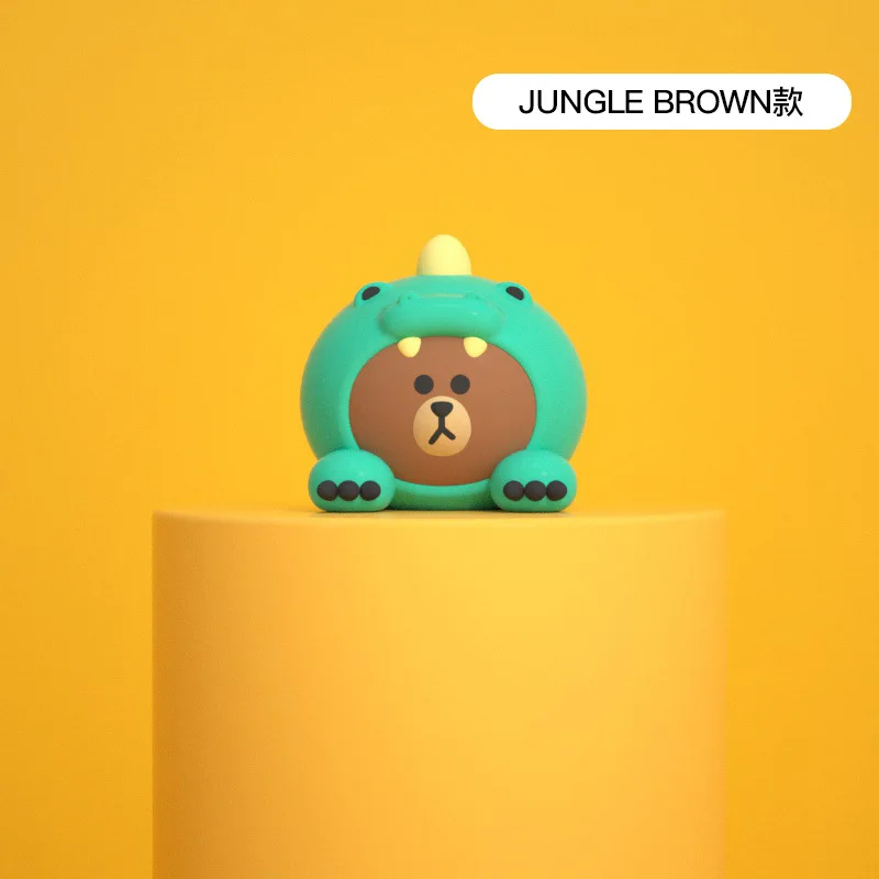 Line Friends Brown Bear Cute Cartoon Car Ornaments Center Console Car ...