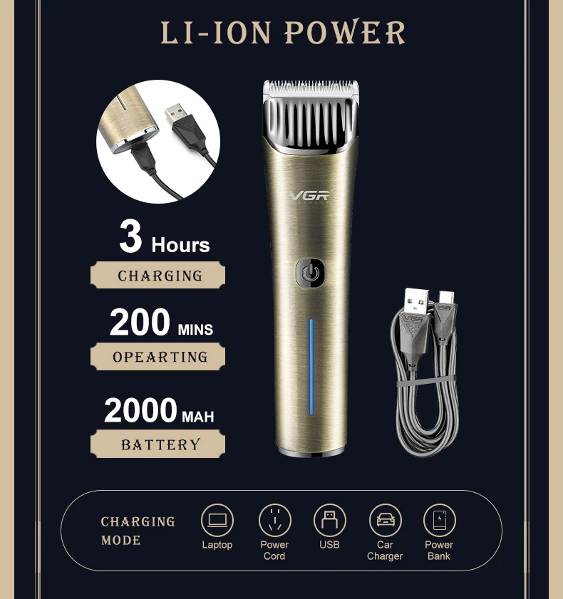 VGR V-669 Hair Cut Machine - Professional & Rechargeable