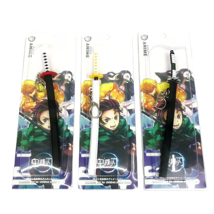 Jm Anime Demon Slayer Sword Key Chain Kimetsu No Yaiba Sword Keychain ...