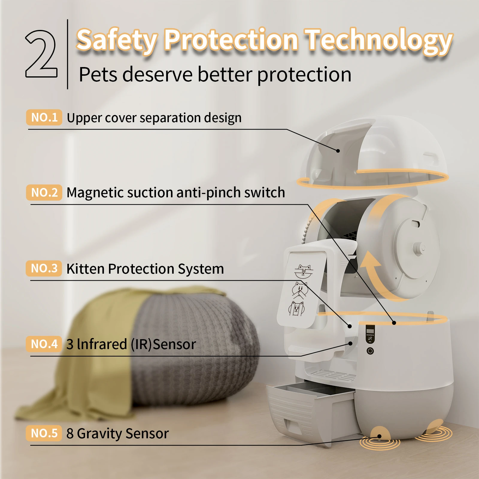 2023 Intelligent Auto Cat Toilet - Smart & Self-cleaning