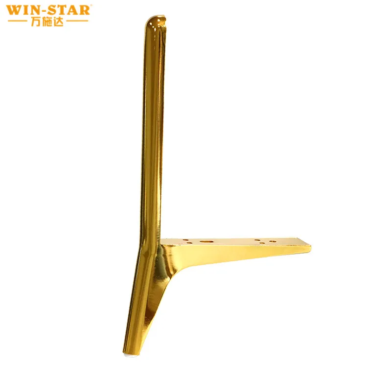 Winstar Tall Straight Tapered Legs Vanity Mirror Black Gold Table Feet ...