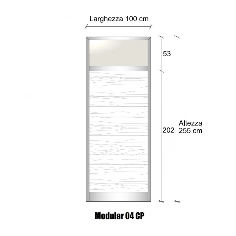 Ivory Color H2550xl1000 mm Continuous Module Partition Wall Clear Glass ...