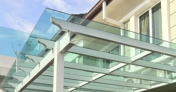 CBMMART Modern Exterior Canopy Tent With Metal Frame Hotel Front Door ...