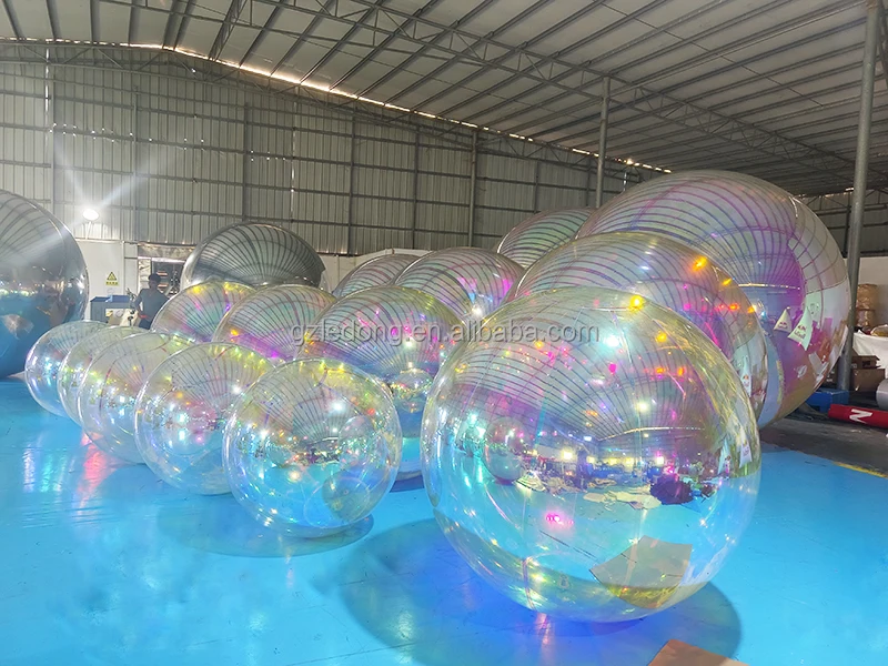PVC Inflatable Mirror Ball Balloon Giant Spheres Christmas Decoration ...