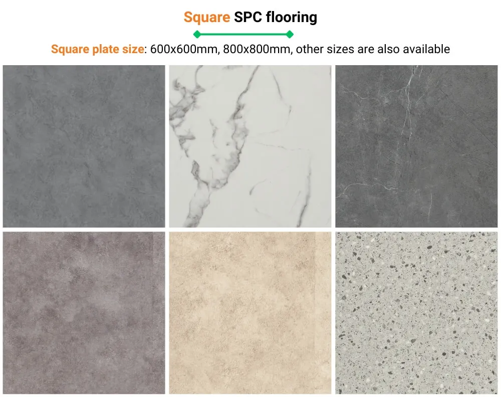 Waterproof 4mm 5mm 6mm Hybrid Click Plastic Vinyl Plank Pvc Marble Base Wall Panel Board Spc ...