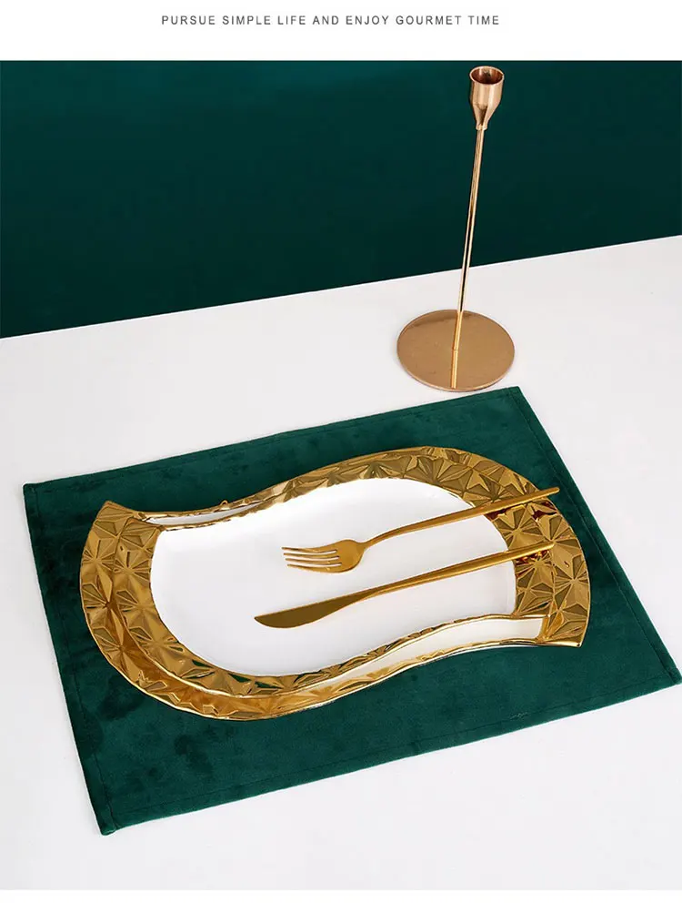 Irregular Shape Hotel Restaurant Ceramic Dinnerware Sets Royal Ceramic ...