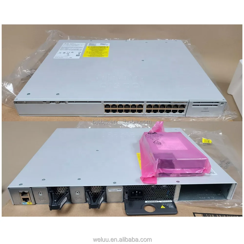 C9300-24P-A New Cisco Catalyst 9300 24 Ports 10/100/1000BASE-T PoE+ DNA ...