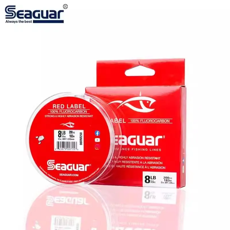 Seaguar RED LEBEL 100% FLUOROCARBON Fishing Line ORIGINAL JP 183m/160M ...