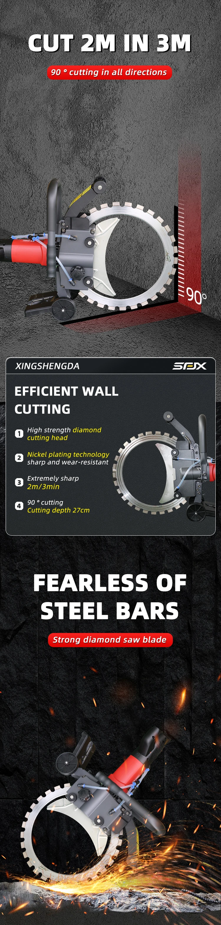 2024 Latest Model Hand Held Concrete Cutting Machine Ring Saw Machine ...