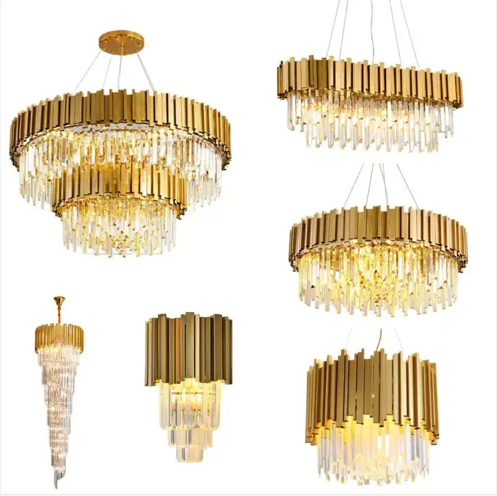 Nordic Modern Large Chandeliers For High Ceilings Crystal Ceiling ...