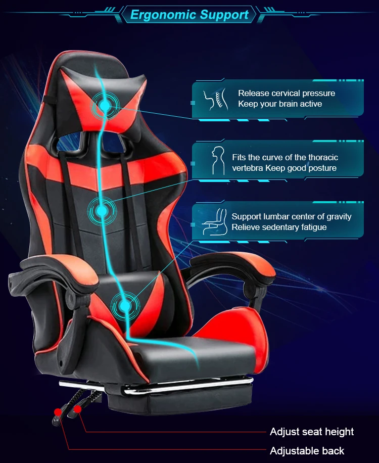 Customized Wholesale Cheap Multifunctional Adjustable Pc Gaming Chair ...