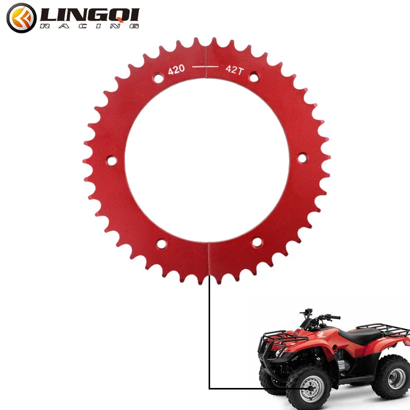 Lingqi Chain Sprocket Rear Back Aluminum 420 42t Chains Cog For ...