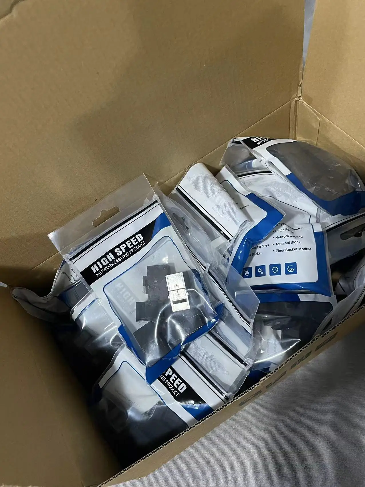 Panel Mount Black Rj11 Jack Connector Data Transfer Dual Port Cat3 ...