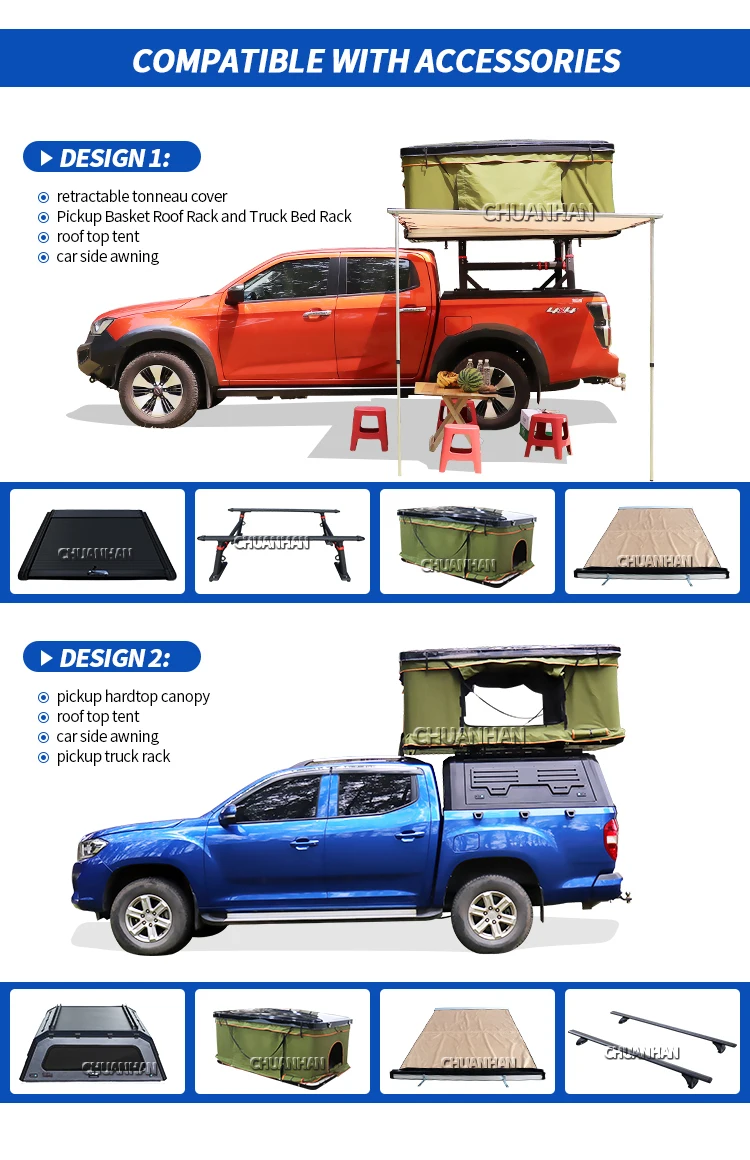 Car Roof Top Tent - Tundra Hardtop Canopy for Chevy Colorado