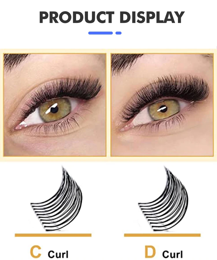3d 4d 5d 10d 0.05 D Lash Extensions Premade Volume Fans Eyelash ...