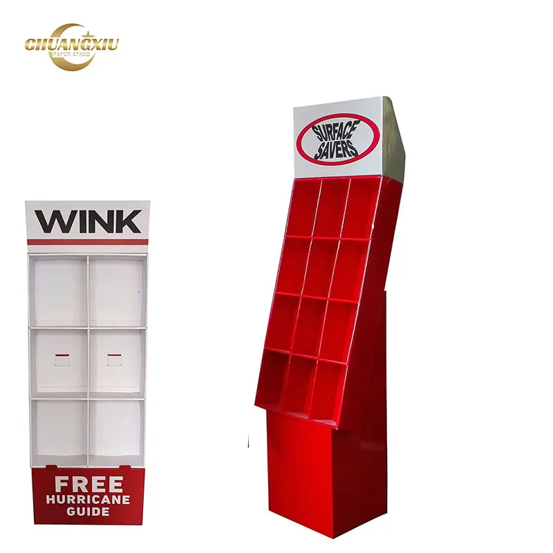 Multifunctional Standing Booth Display Stand Cardboard Retail Store ...