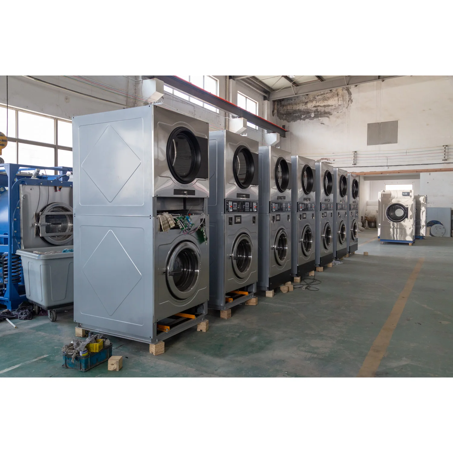 Professional 10kg To 25kg Coin Or Card Operated Commercial Laundry ...