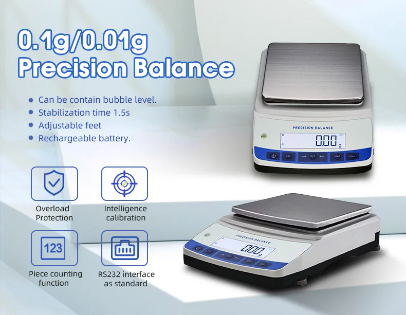 Laboratory Balance with RS232 Interface - Precision 0.01g