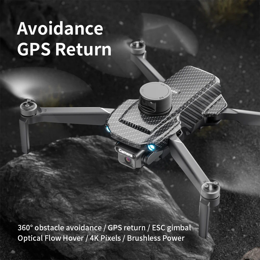 5G Optical Flow Gps Folding Drone with Wifi Professional Aerial Drone ...