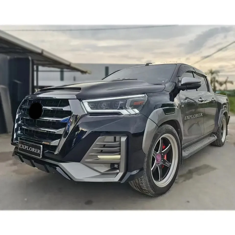 Car Front Bumper For Hilux Revo 2016-2021 Upgrade Body Kit For Hilux ...