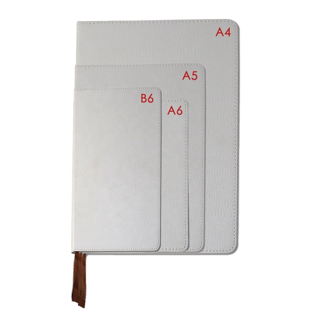 Prosub Sublimation Journal Blanks Notebook A4 Pu White Leather Cover ...