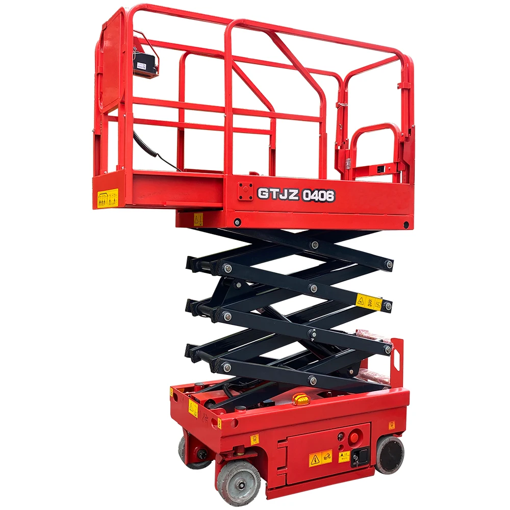4M Electric Drive Self-Propelled Scissors Hydraulic Lift Platform 230KG ...