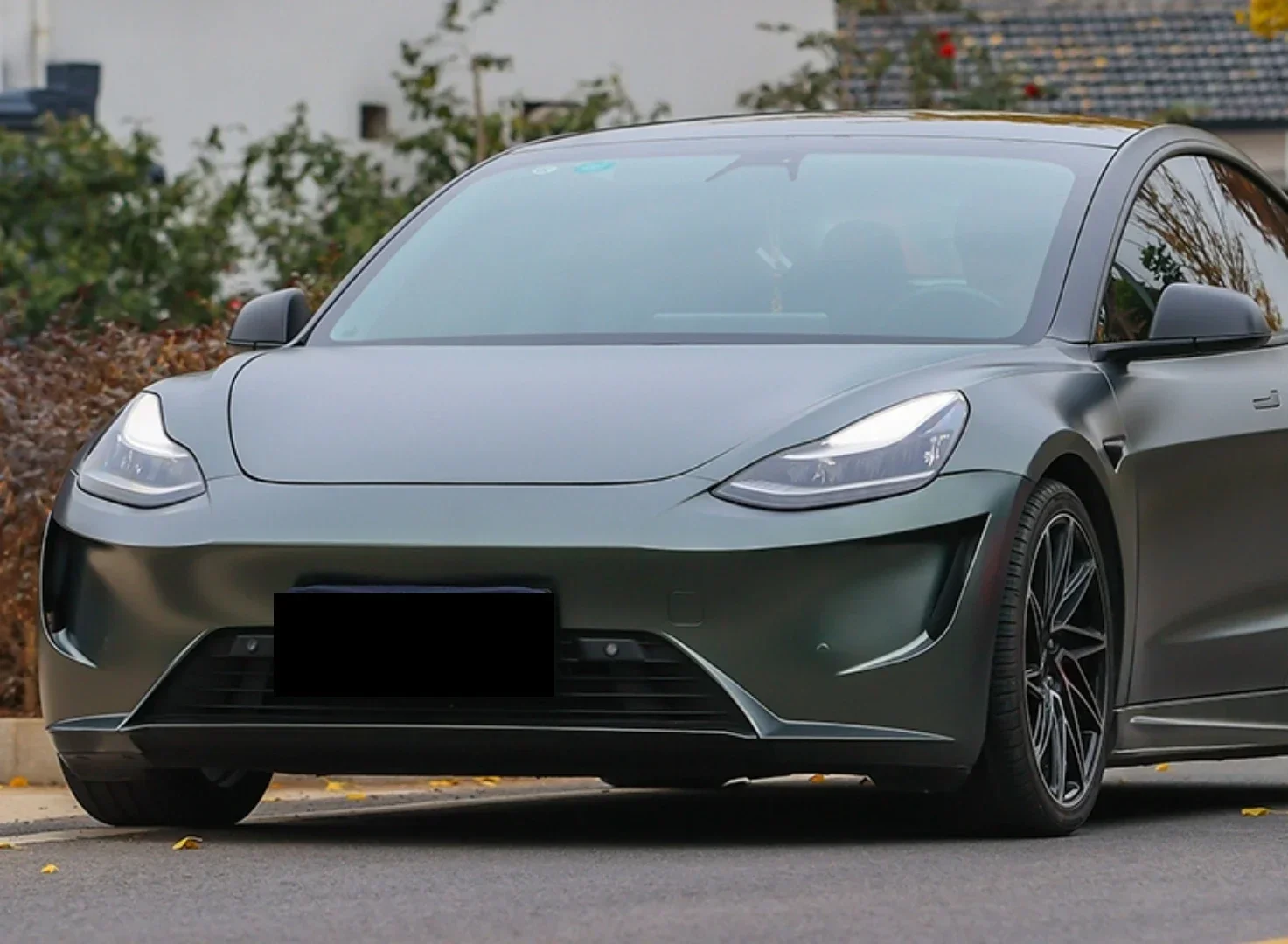 Body Kit Front Rear Bumper Assembly For Tesla Model 3 2018-19 Upgrade ...