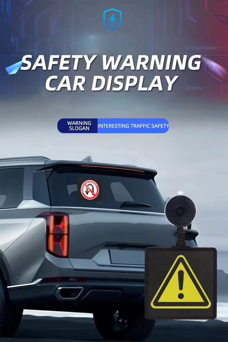 64*64mm Pixel Led Smart Screen Car Rear Window Display Led App ...