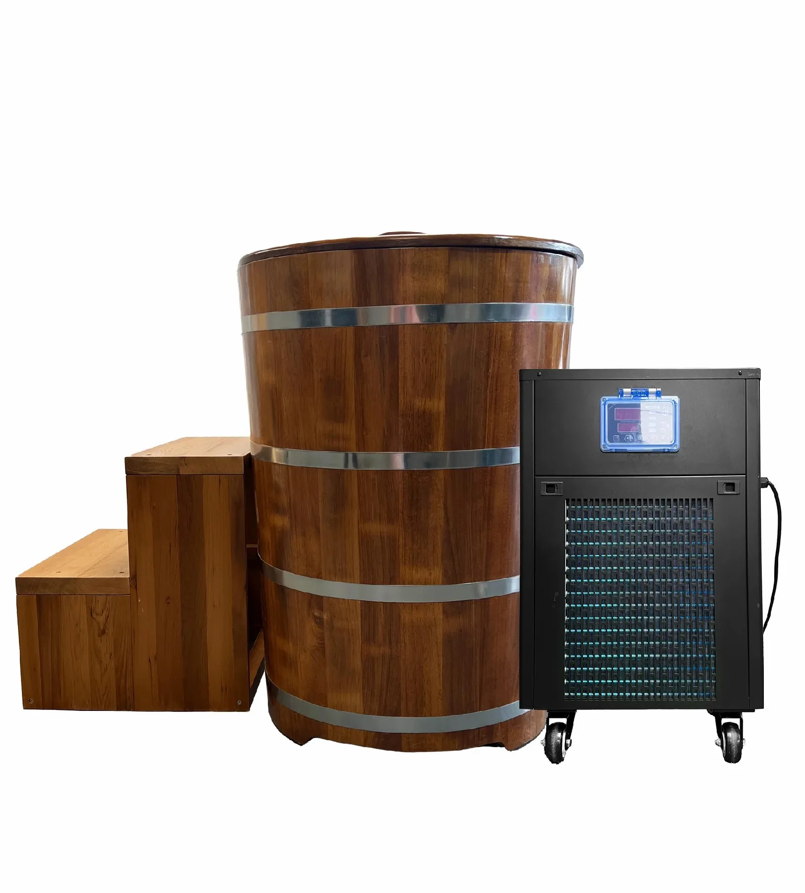 Barrel Cold Plunge Tub Ice Bath Cedar Wood Cold Plunge Ice Barrel Cold ...