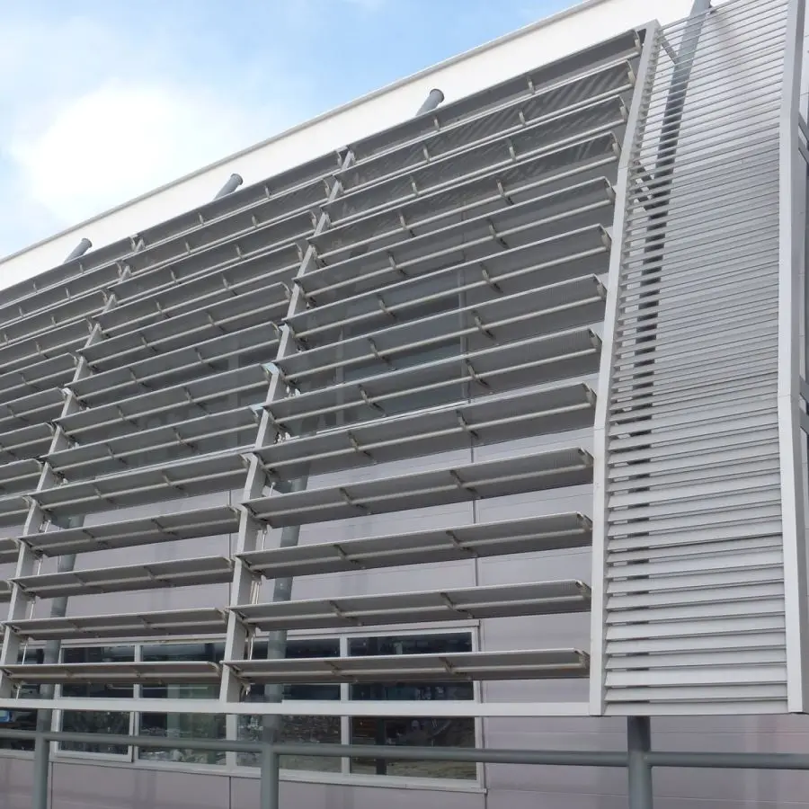 Aluminum Smart Sun Louver Decoration Vertical Aluminum Louvers for the ...