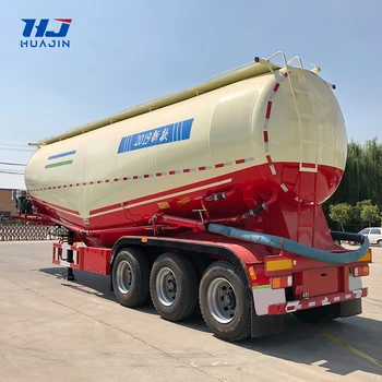 Tri-axle Powder Tanker Dry Silo Bulk Cement Bulker Tank Semi Trailer ...