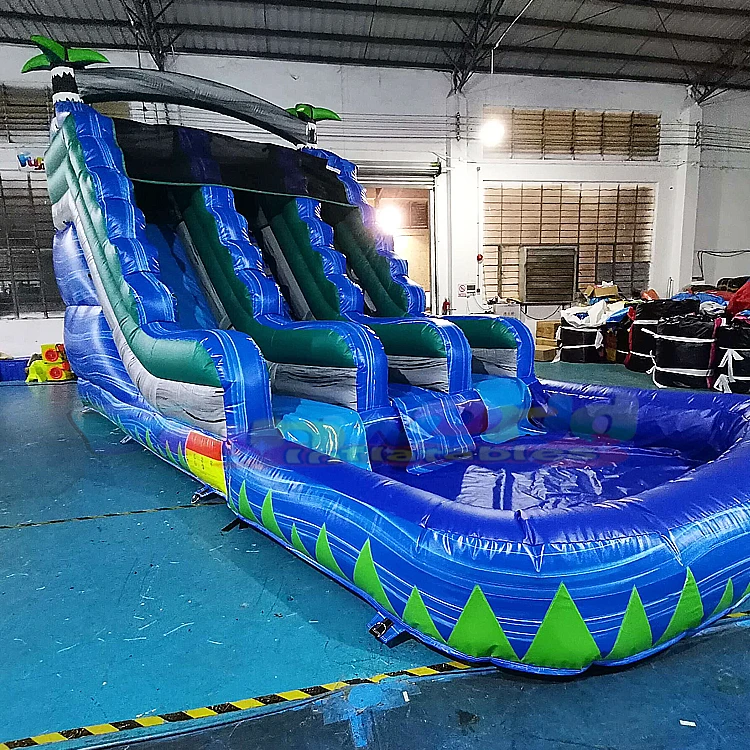 Commercial Tobogan Inflable Jumping Castle Waterslides