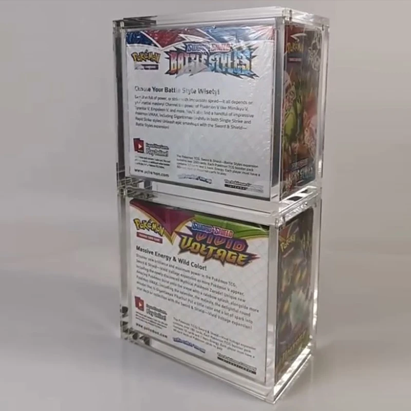 Custom Clear Acrylic Japanese Booster Box Display Case Wholesale Strong ...