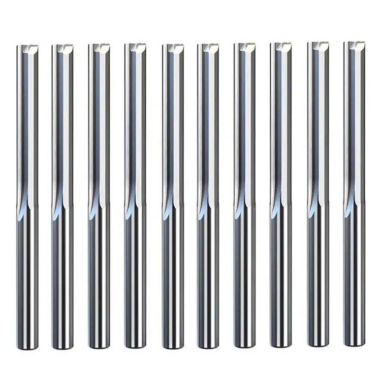 3.175mm 4mm 6mm 8mm Shank Two Flute Carbide Straight Cnc Wood Router ...