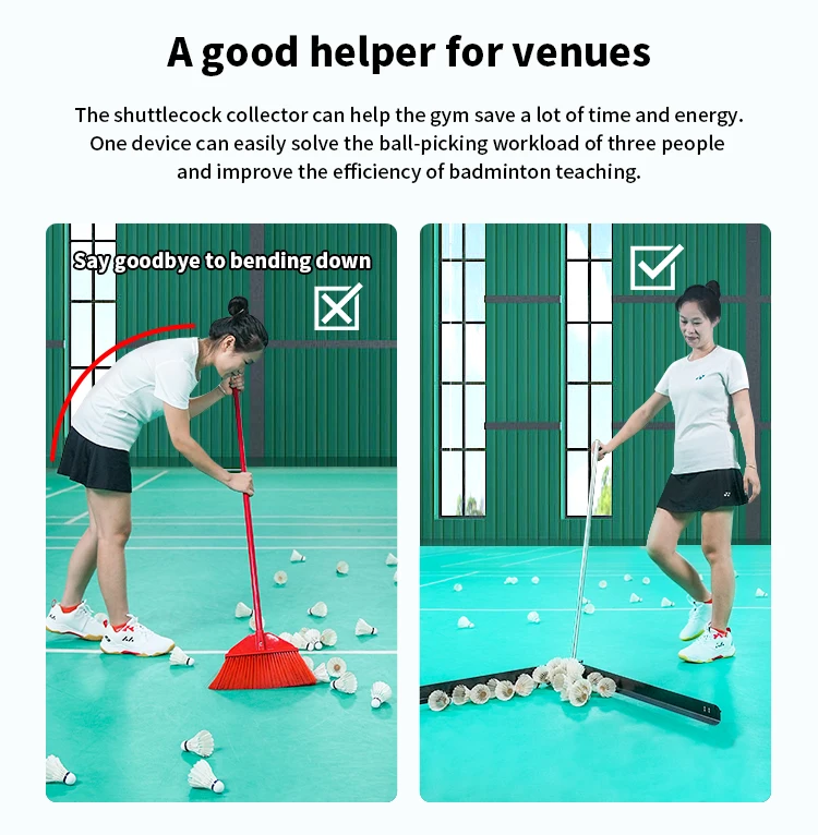 SIBOASI Badminton Collector - Efficient Shuttlecock Accumulation