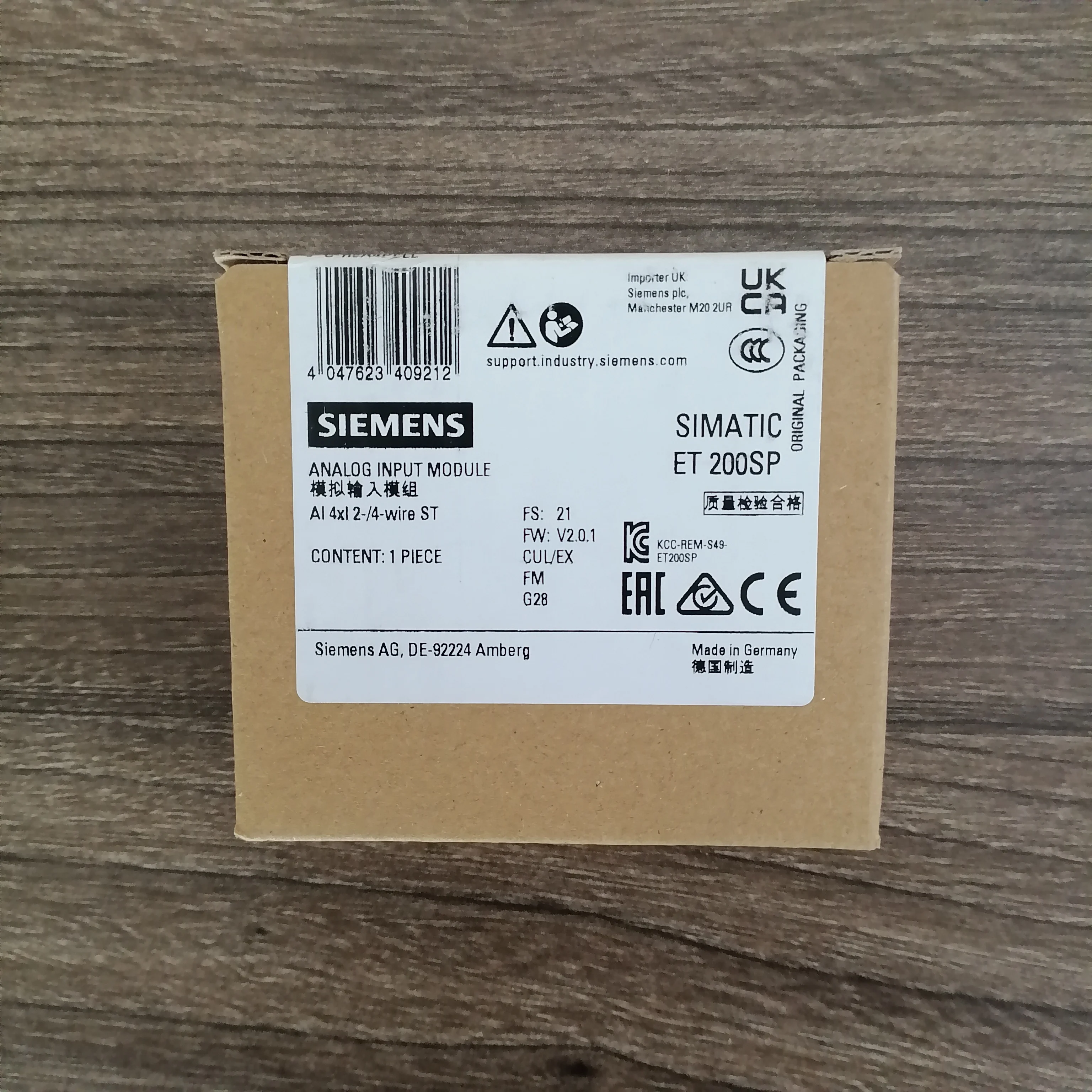 Siemes Original Plc Analog Input Module 6es7134-6gd01-0ba1 - Buy Analog ...