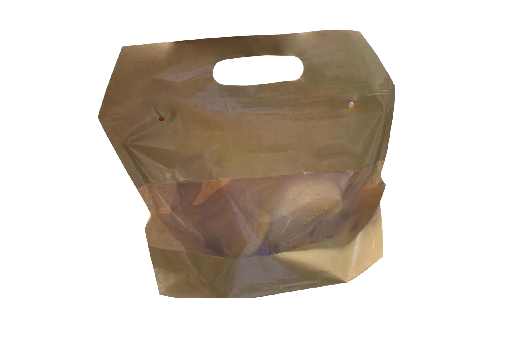 Kraft Paper Roast Hot Chicken Bag Food Zipper Window Bag - Buy Kraft ...