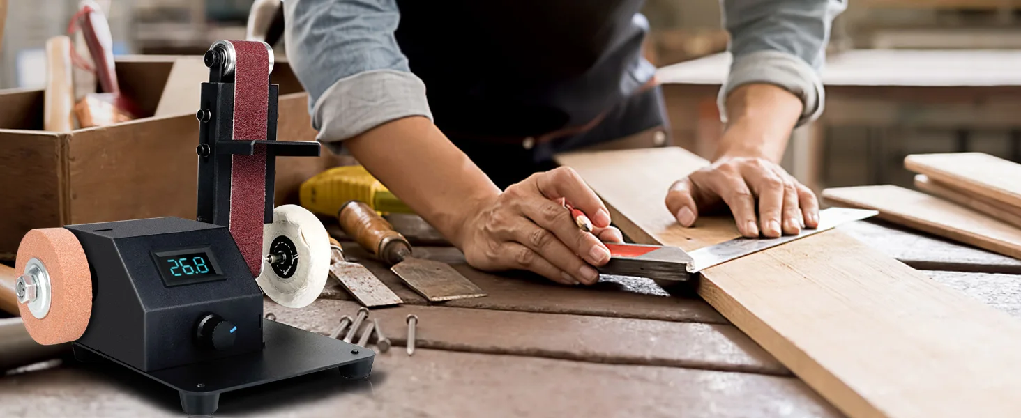 Shenzhen Electric 350W Industrial Horizontal Wide Belt Sander