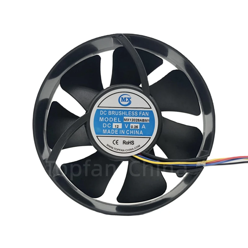Reversible Flow Fan 120X28mm DC 12V/24V Axial Fan for Heat Exchange ...