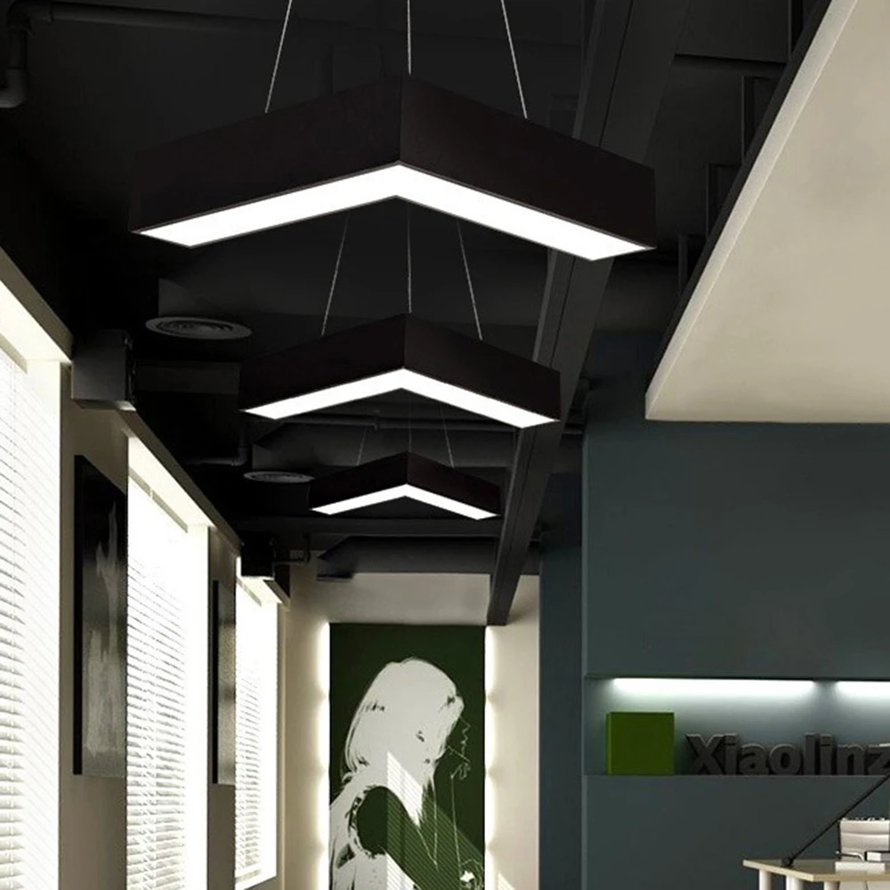 Customizable Length V-shaped Angle 3cct Changeable 20w Led Ceiling ...